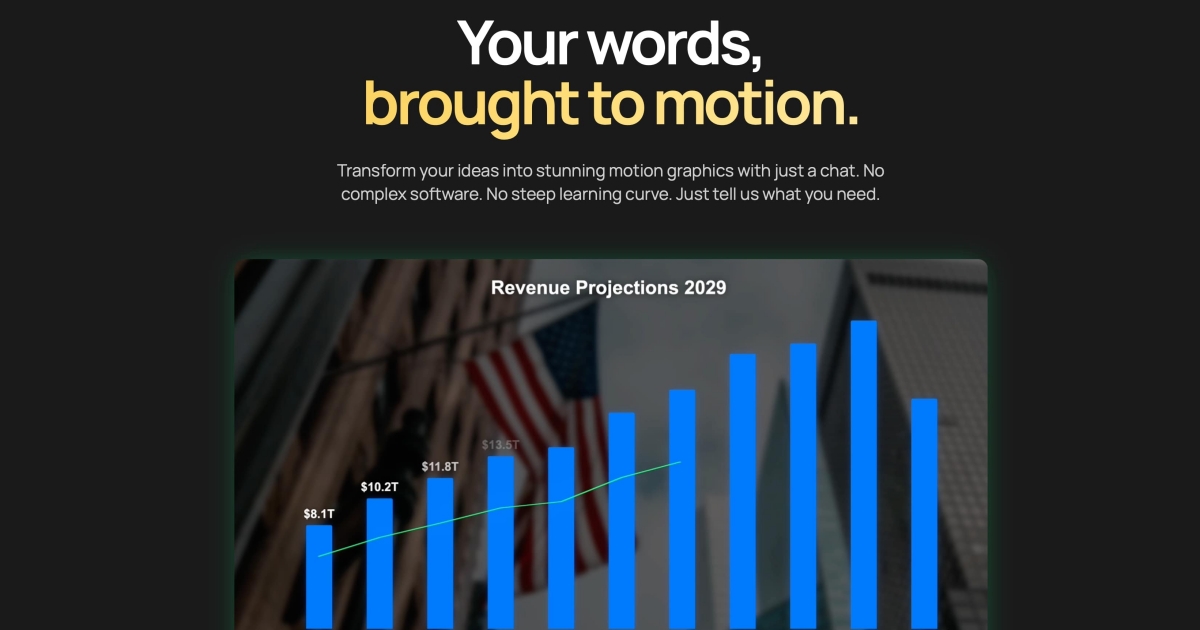 Text-to-Motion | AI-Powered Motion Graphics Generator